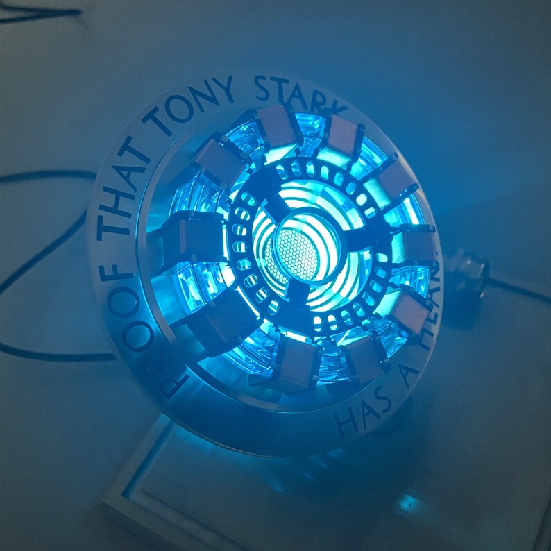 Iron Man Arc Reactor Model Lamp Tony Stark MK 1 Heart Gift - Etsy