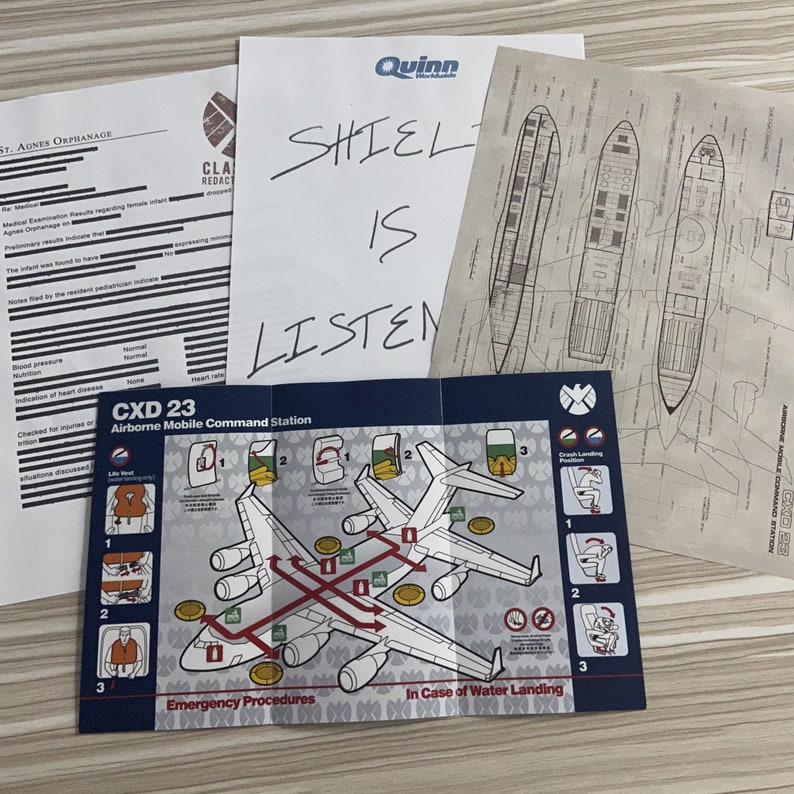 Agents File S.H.I.E.L.D. Secret File With ID Cards Paper Props - Etsy ...