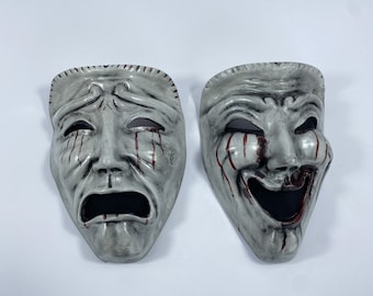 White SCP 035 Mask,greek Comedy ,tragedy Masks,theater Masks,wearable ...