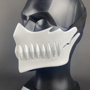 Skeleton Teeth Half Face Mask Tear Halibel Cosplay Adult Mask Halloween ...