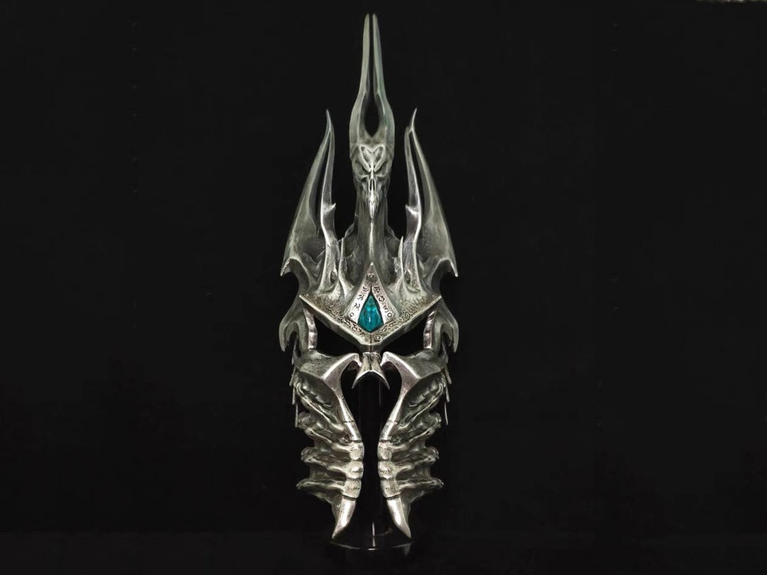 Lich King Crown Helmet Arthas Menethil Helmet Cosplay 1/1 - Etsy
