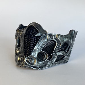 Absolute Zero Face Mask Mortal Kombat Cosplay Mask Sub Zero Mask Half ...