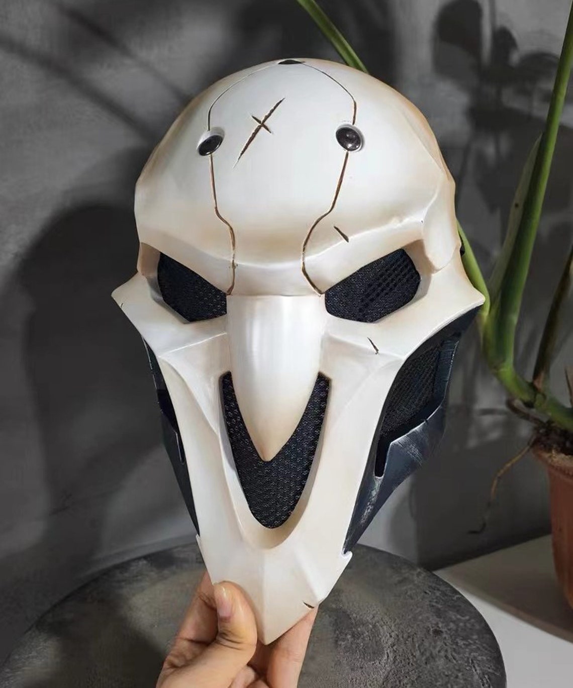 Reaper Mask Bone Texture Mask Reaper Cosplay Reaper Anime - Etsy