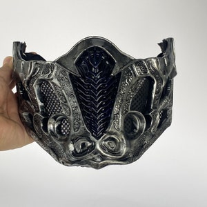 Absolute Zero Face Mask Mortal Kombat Cosplay Mask Sub Zero Mask Half ...