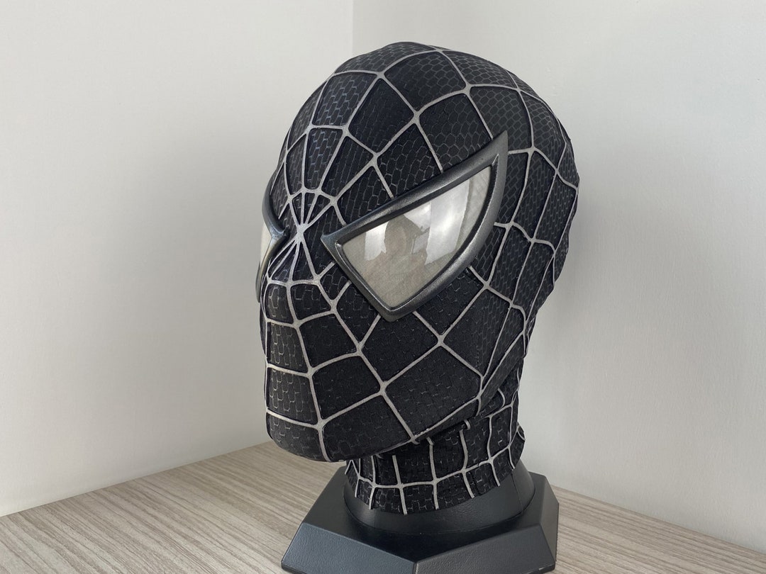 Black Sam Raimi Spiderman Mask Black Mask Cosplay Spiderman Mask ...