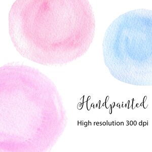 Dots Clipart, Watercolor Circles Clipart, Pastel Clipart, Circles ...