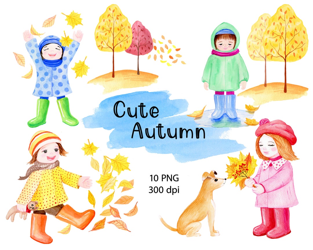Autumn Clipart, Watercolor Clipart, Fall Clipart, Thanksgiving ...