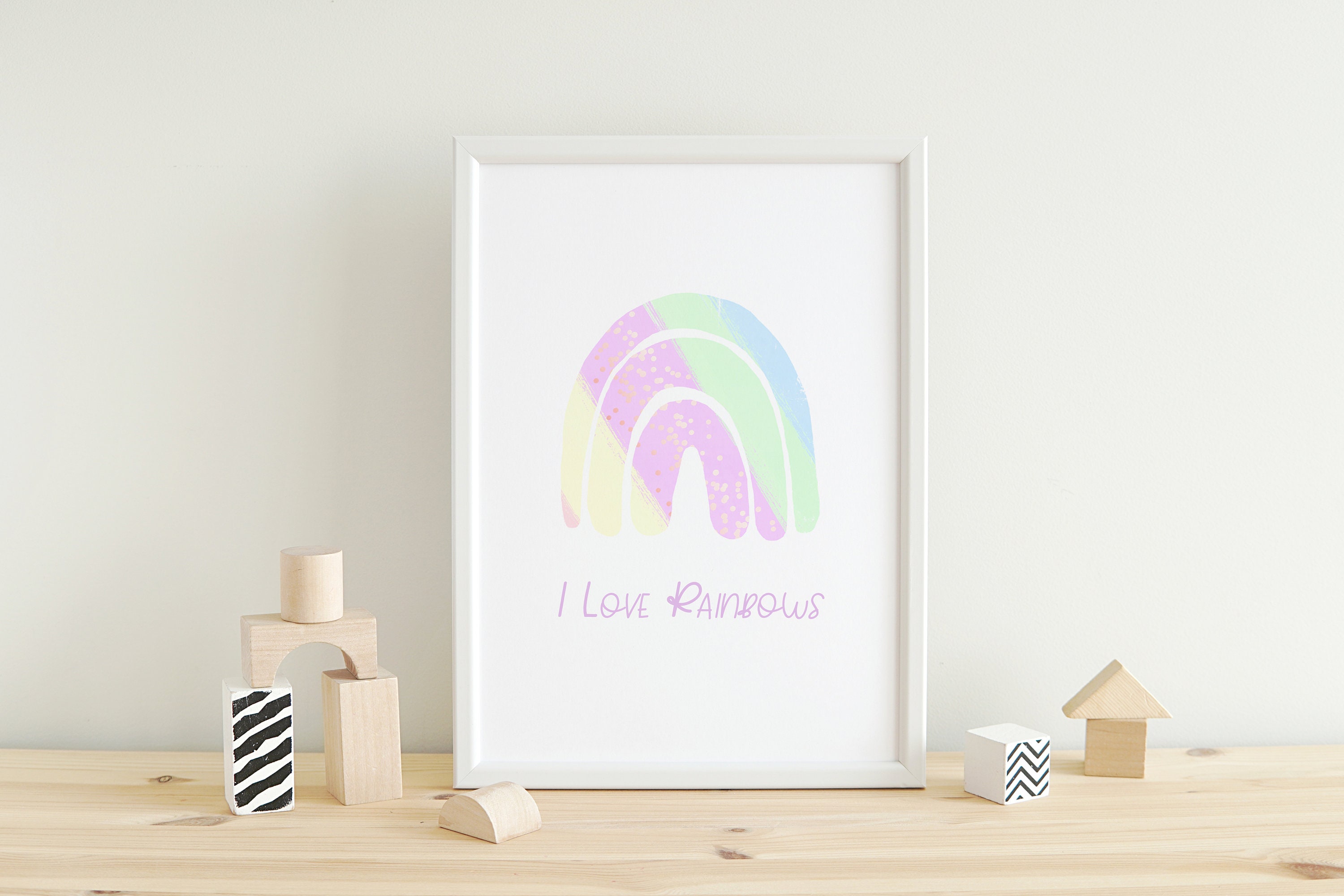 Pastel Rainbow Clipart Watercolor Clipart Rainbow Watercolor - Etsy