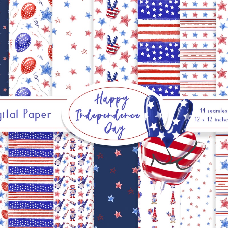 Independence Day Cards - Etsy