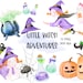 Halloween Clipart Cute Watercolor Clipart Halloween Clipart - Etsy