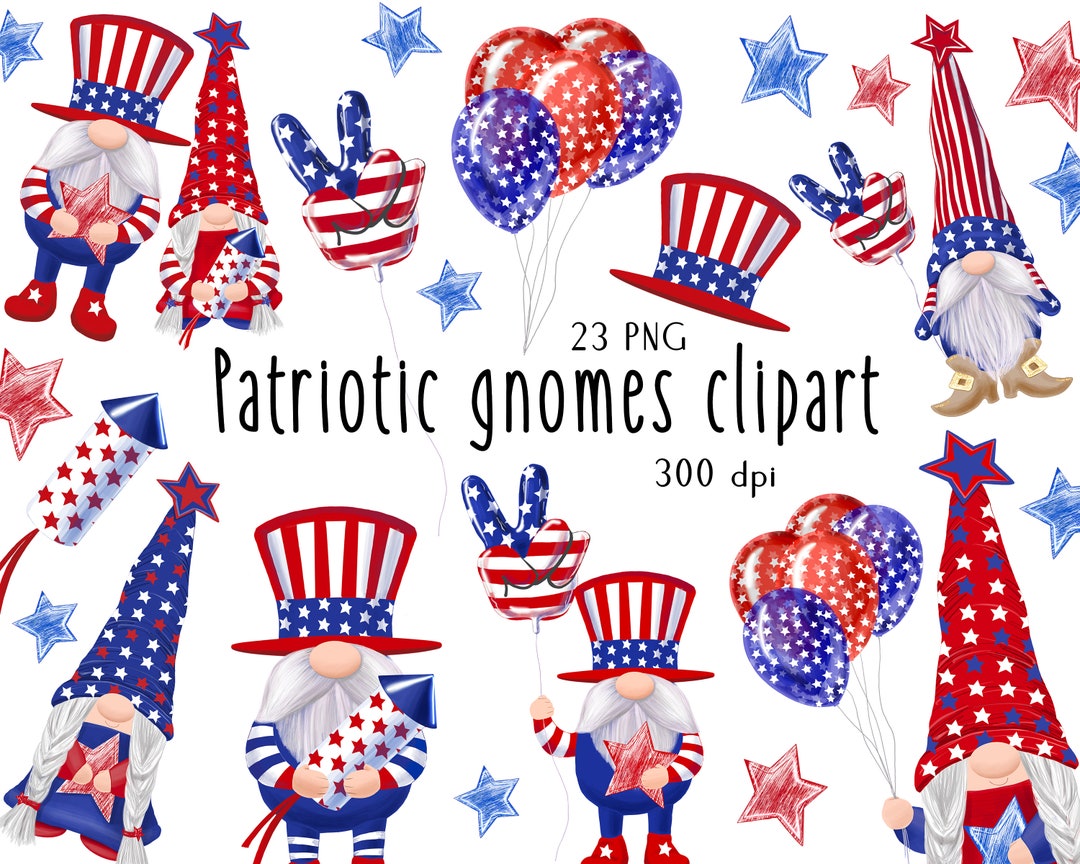 4th of July Clipart, Independence Day Clipart, America Patriotic ...
