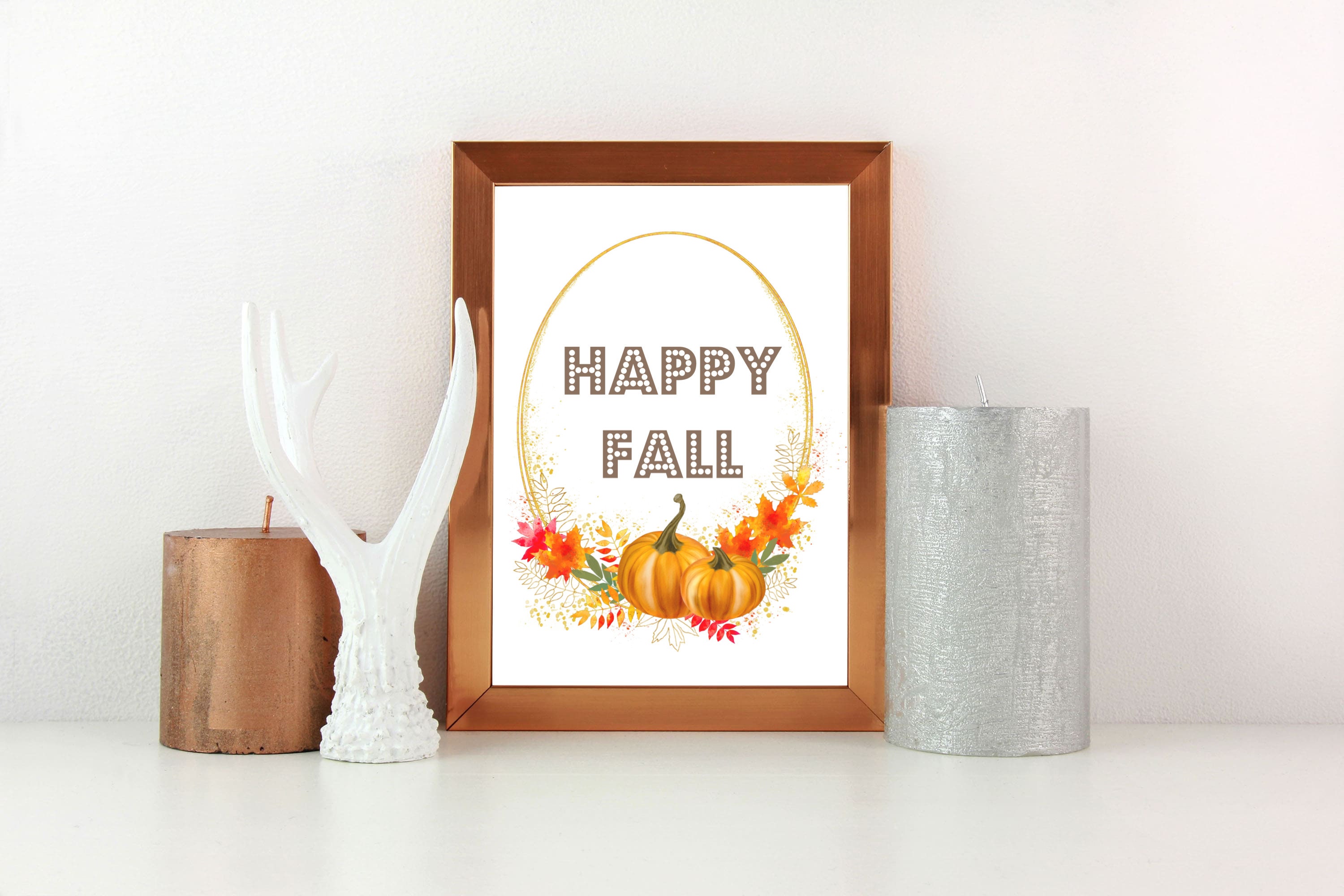 Autumn Frames Clipart Fall Clipart Watercolor Autumn Leaves - Etsy