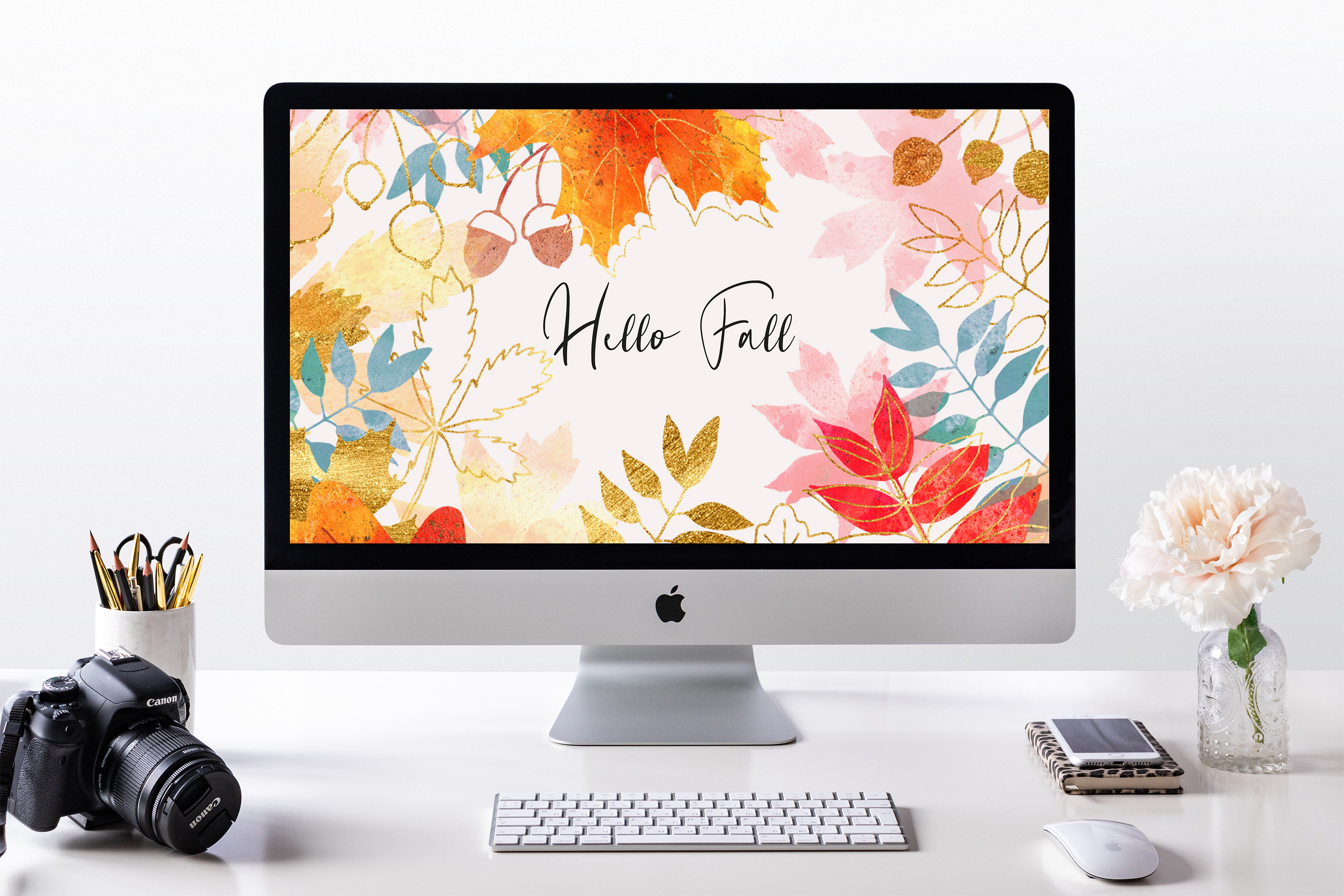 Autumn Frames Clipart Fall Clipart Watercolor Autumn Leaves - Etsy