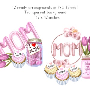 Mother's Day Clipart, Mother's Day Gifts, Spring Clipart, Pink, Cup ...