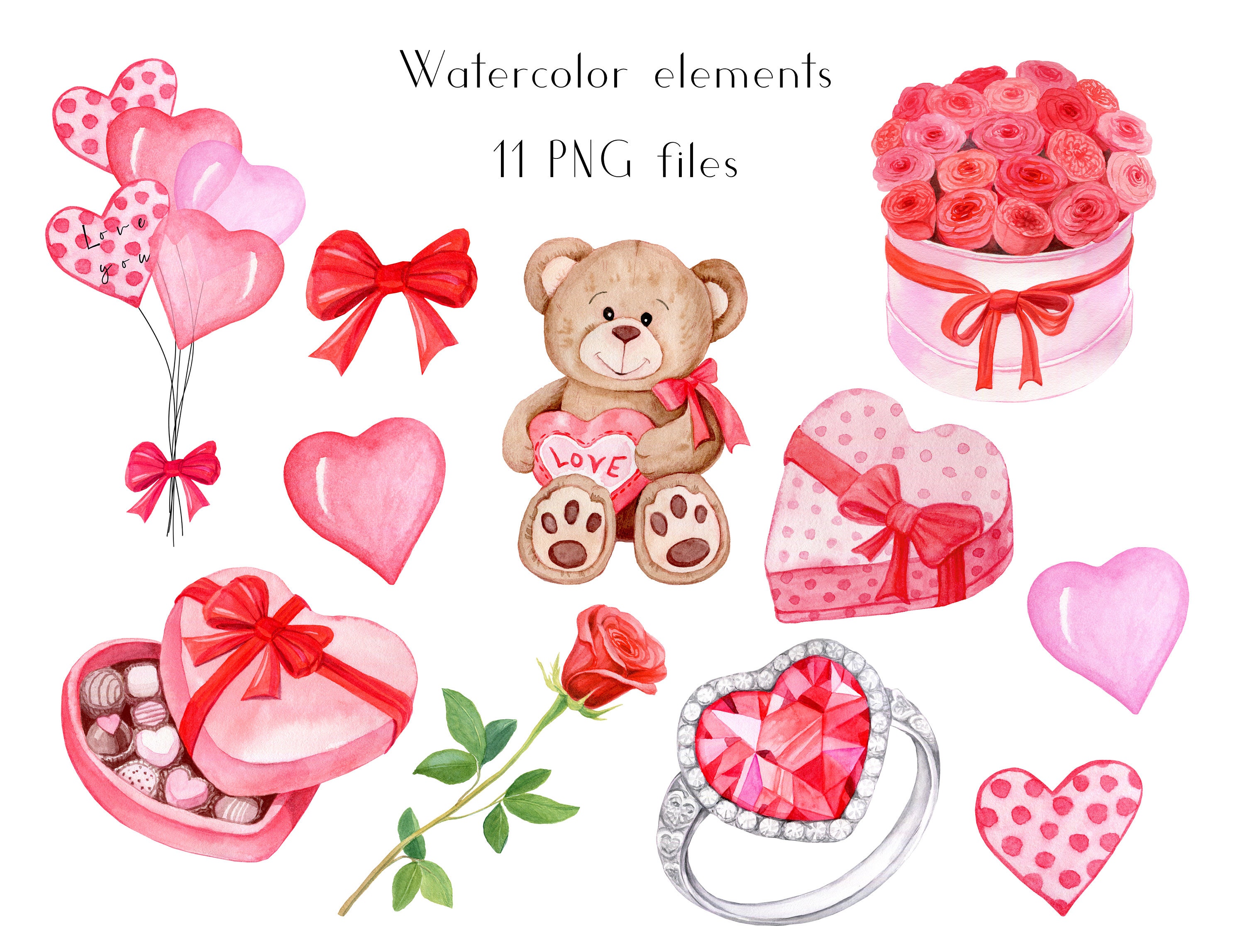 Valentine Day Clipart, Valentines Day Presents Clipart, Love Clipart ...