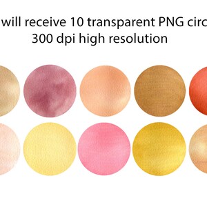 Circles Clipart, Earthy Colors Circles Clipart, Dots Clipart ...