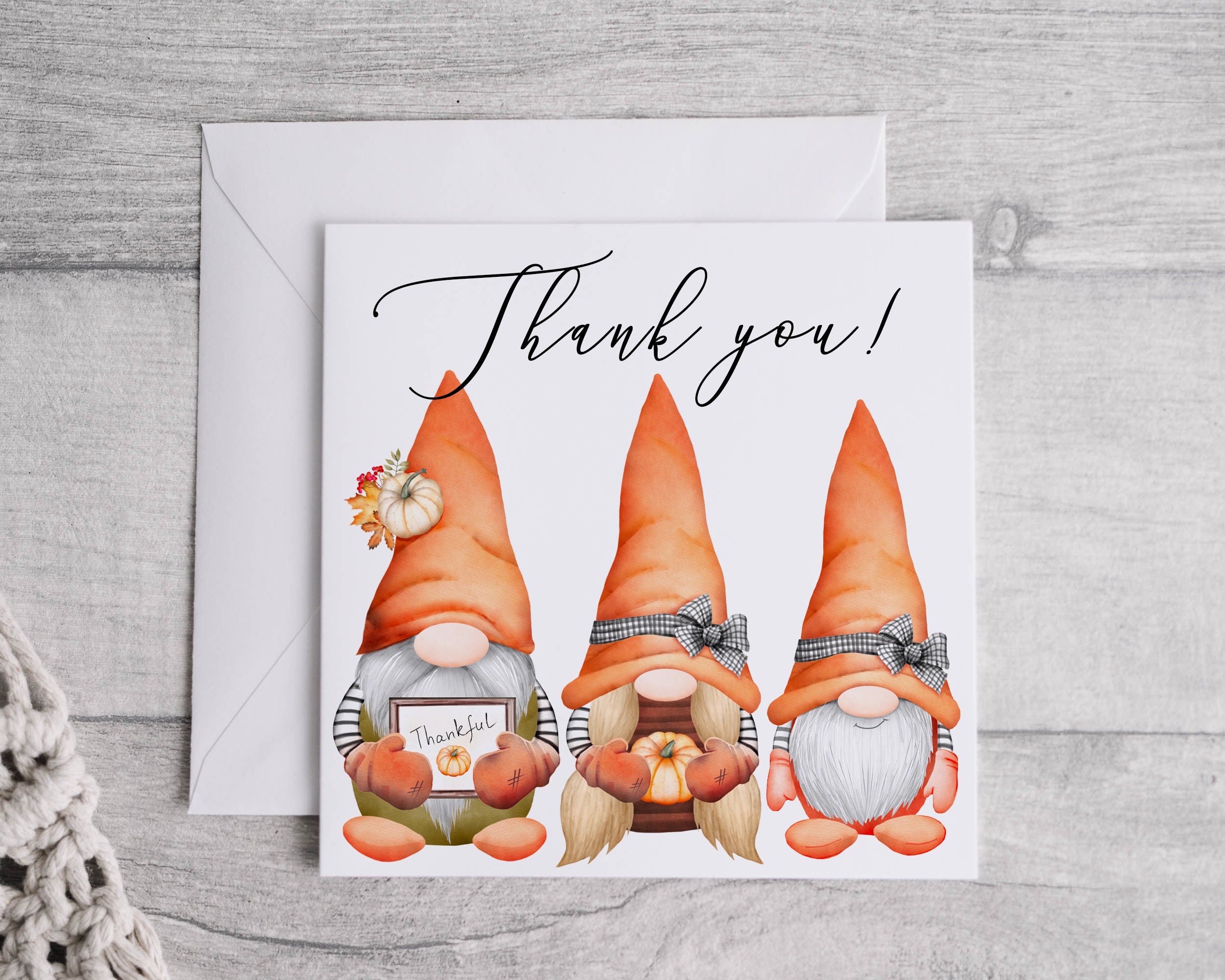 Autumn Gnomes Clipart, Thanksgiving Clipart, Watercolor Clipart, Fall ...