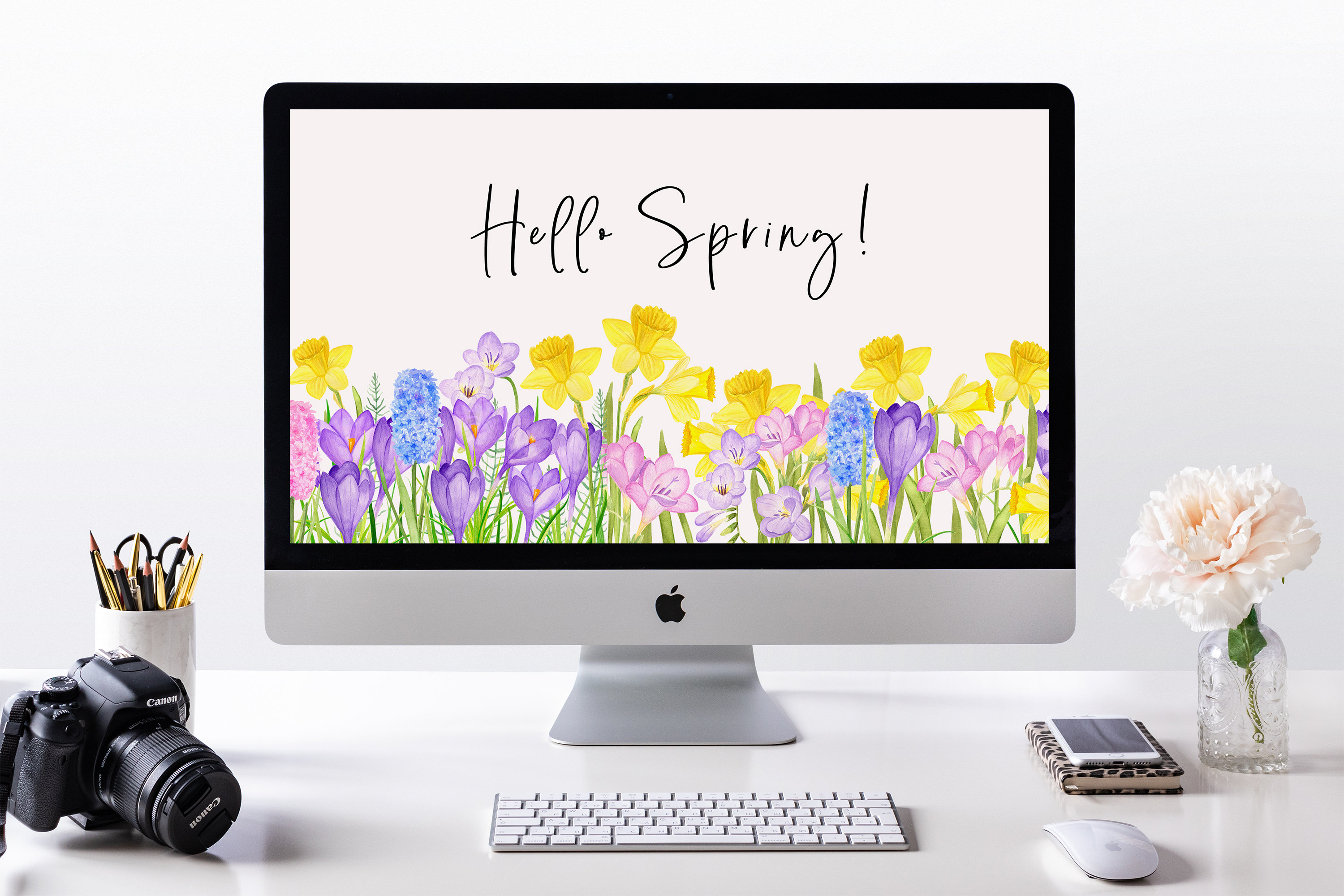 Spring Frame Clipart Floral Frame Clipart Floral Borders - Etsy