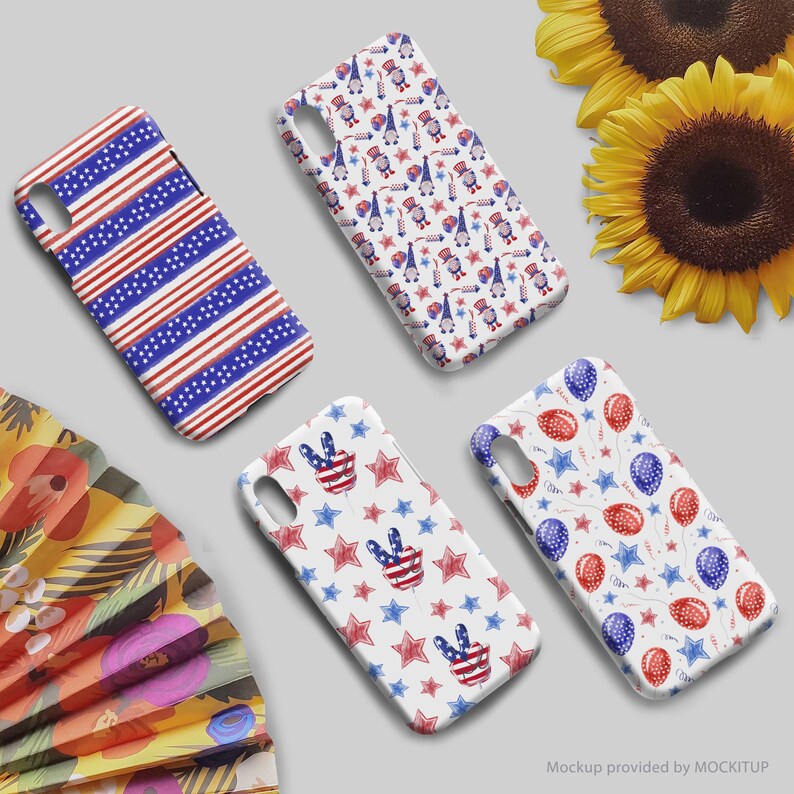 Independence Day Digital Paper, 4th of July Digital Paper, Seamless ...