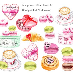 Valentine Day Clipart, Valentines Day Sweets Clipart, Love Clipart ...