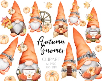 Thanksgiving Watercolor Clipart Cute Thanksgiving - Etsy