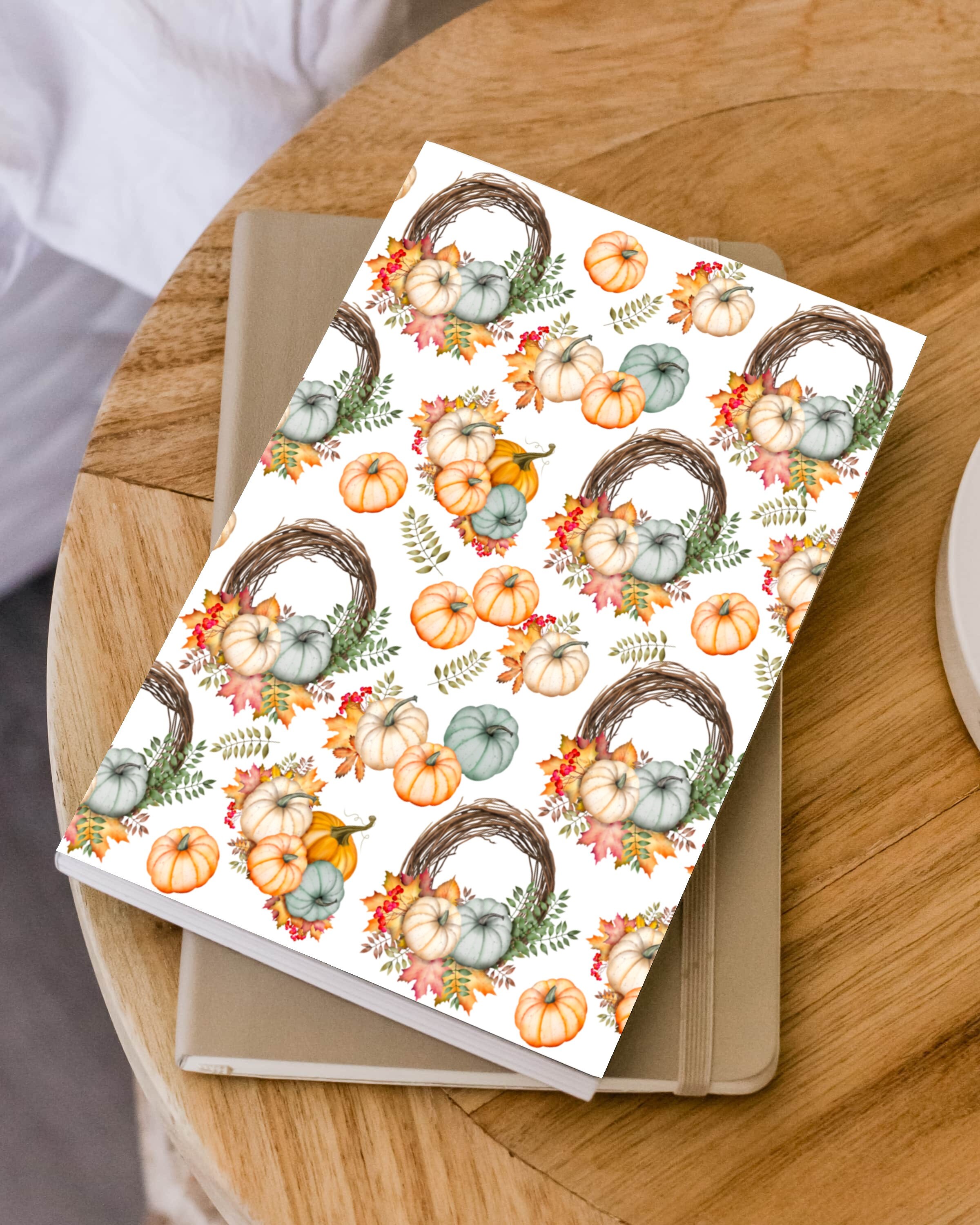 Thanksgiving Fall Digital Paper Rustic Pumpkin Seamless - Etsy