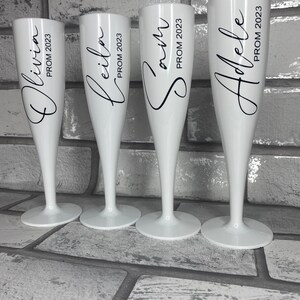 Prom 2024 Champagne Flute, Personalised Flute, School Leavers ...