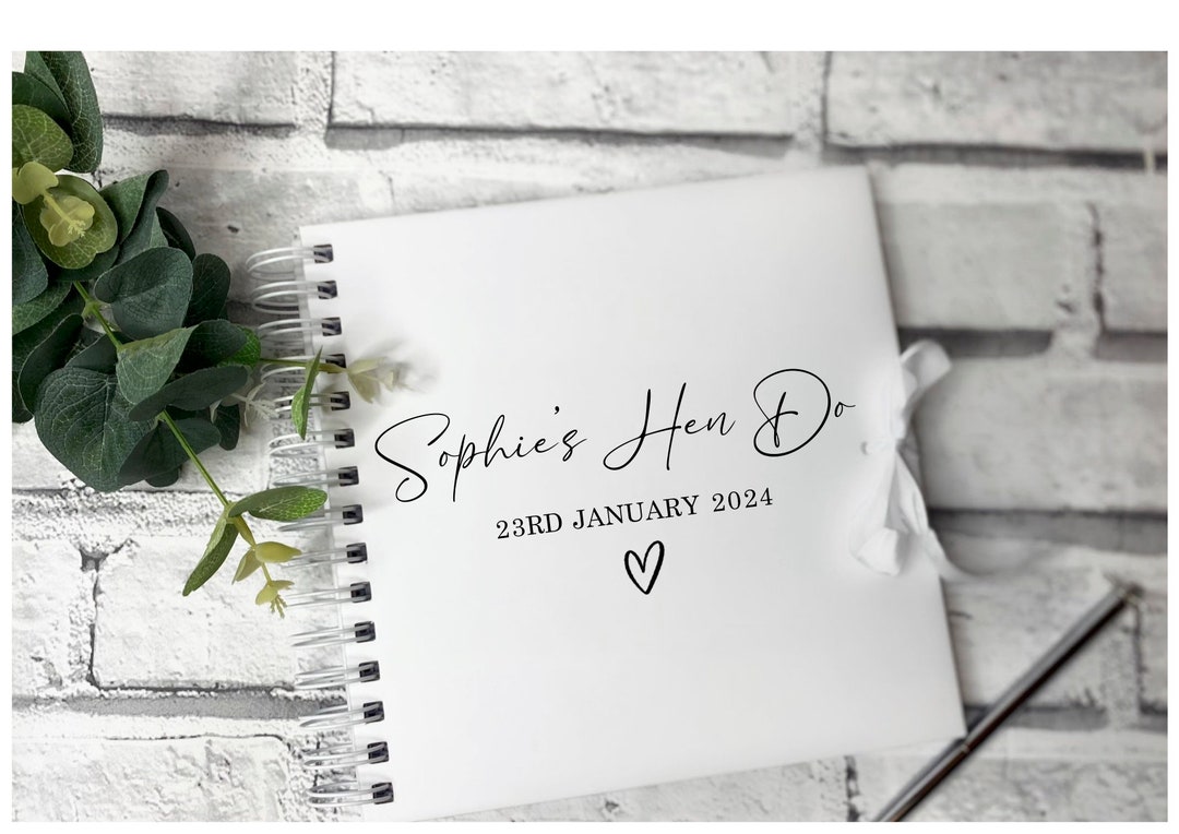 Personalised Hen Do memory Book photo Album Hen Party Bachelorette ...