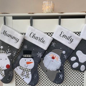 Personalised Christmas Stocking - Christmas Eve - Matching Family ...