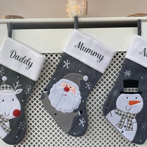 Personalised Christmas Stocking - Christmas Eve - Matching Family ...