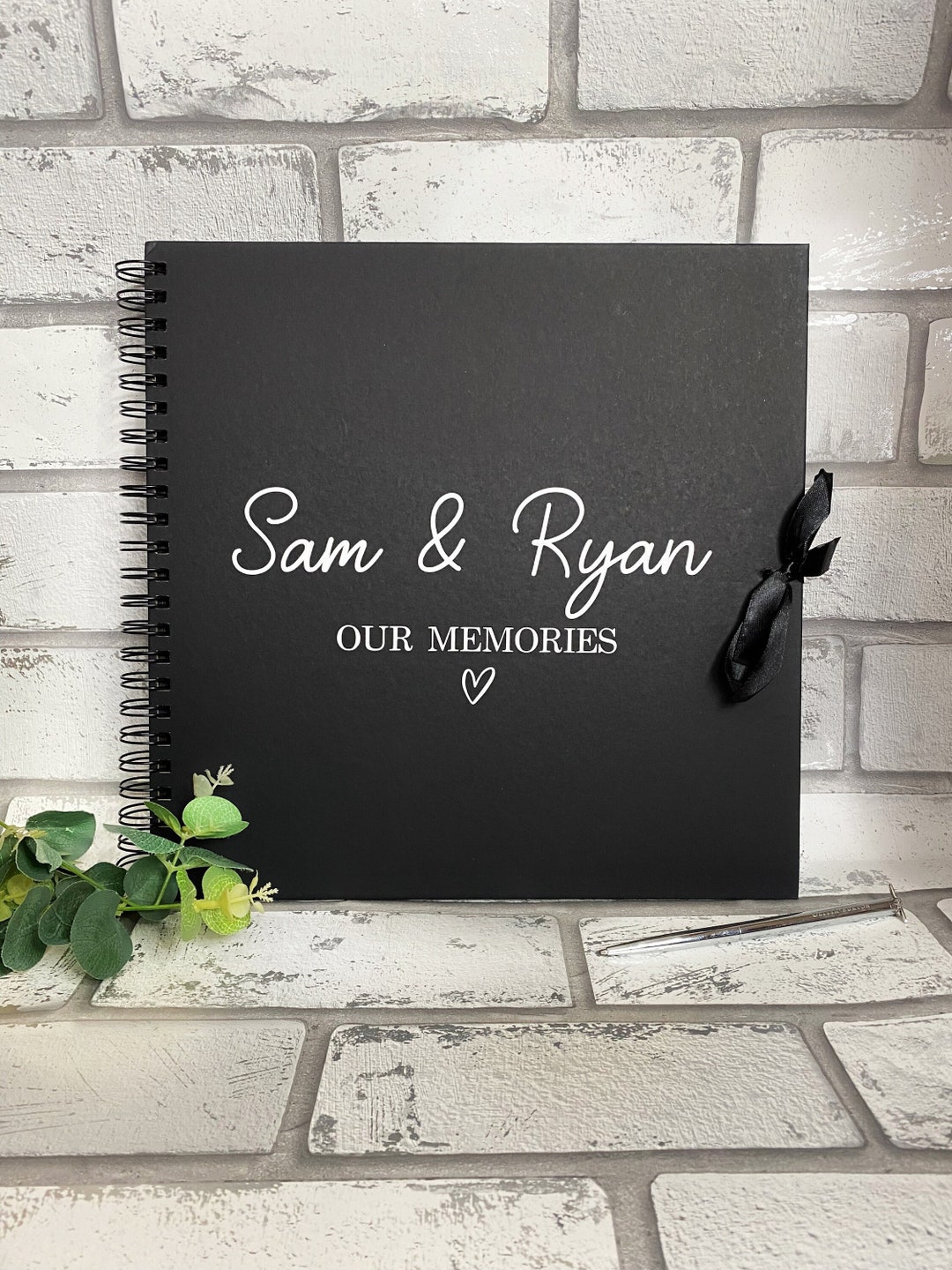 Couples Memory Book - Personalised Scrapbook - Travel - Anniversary ...