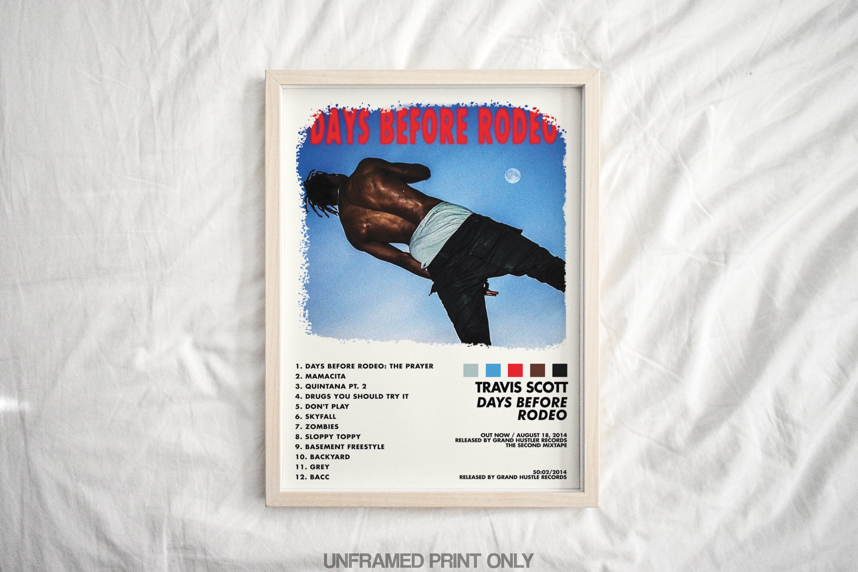 Travis Scott Days Before Rodeo Poster / Album | Etsy