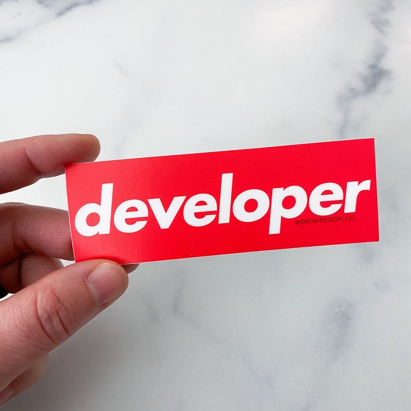 Developer Stickers - Etsy