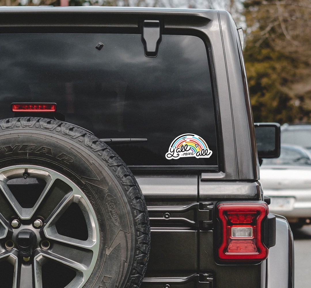 Big Y'all Means All Sticker - 5" / Inclusive Pride / LGBTQ+ Sticker ...