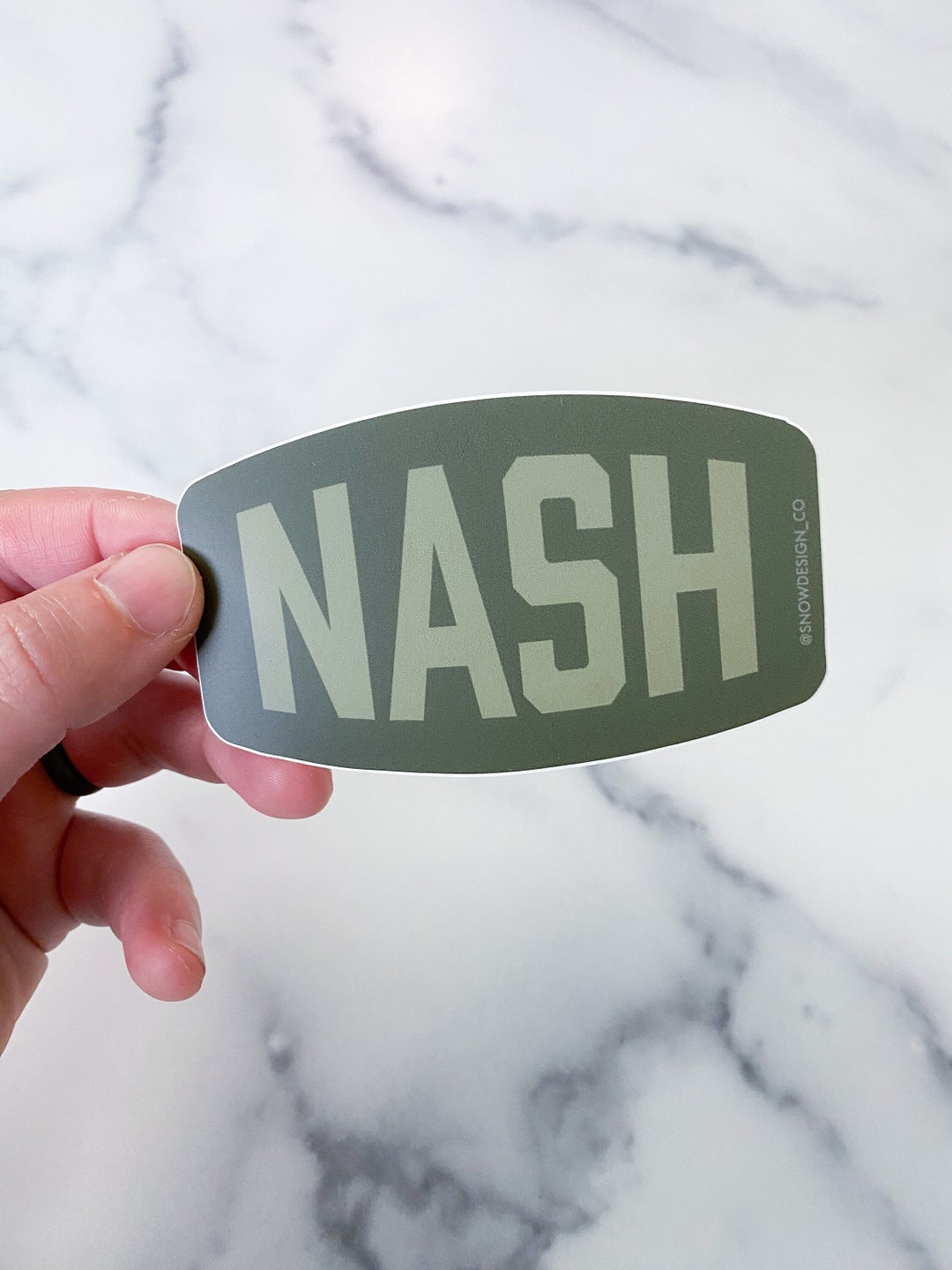 Nash Sticker - 3.5" / Nashville Sticker / Green Nash / Nashville ...