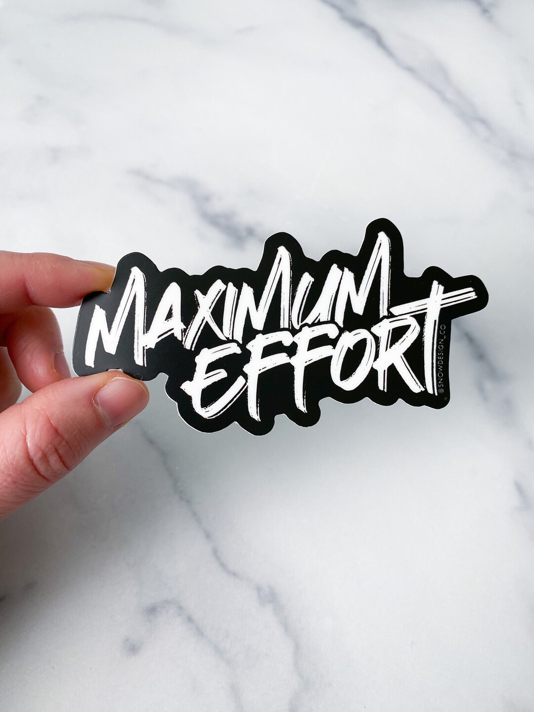 Maximum Effort Sticker - 4.25" / Weightlifting Sticker / Gym Sticker ...