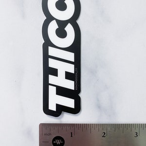 THICC Sticker - 4" / Weightlifting Sticker / Gym Sticker / Fitness ...