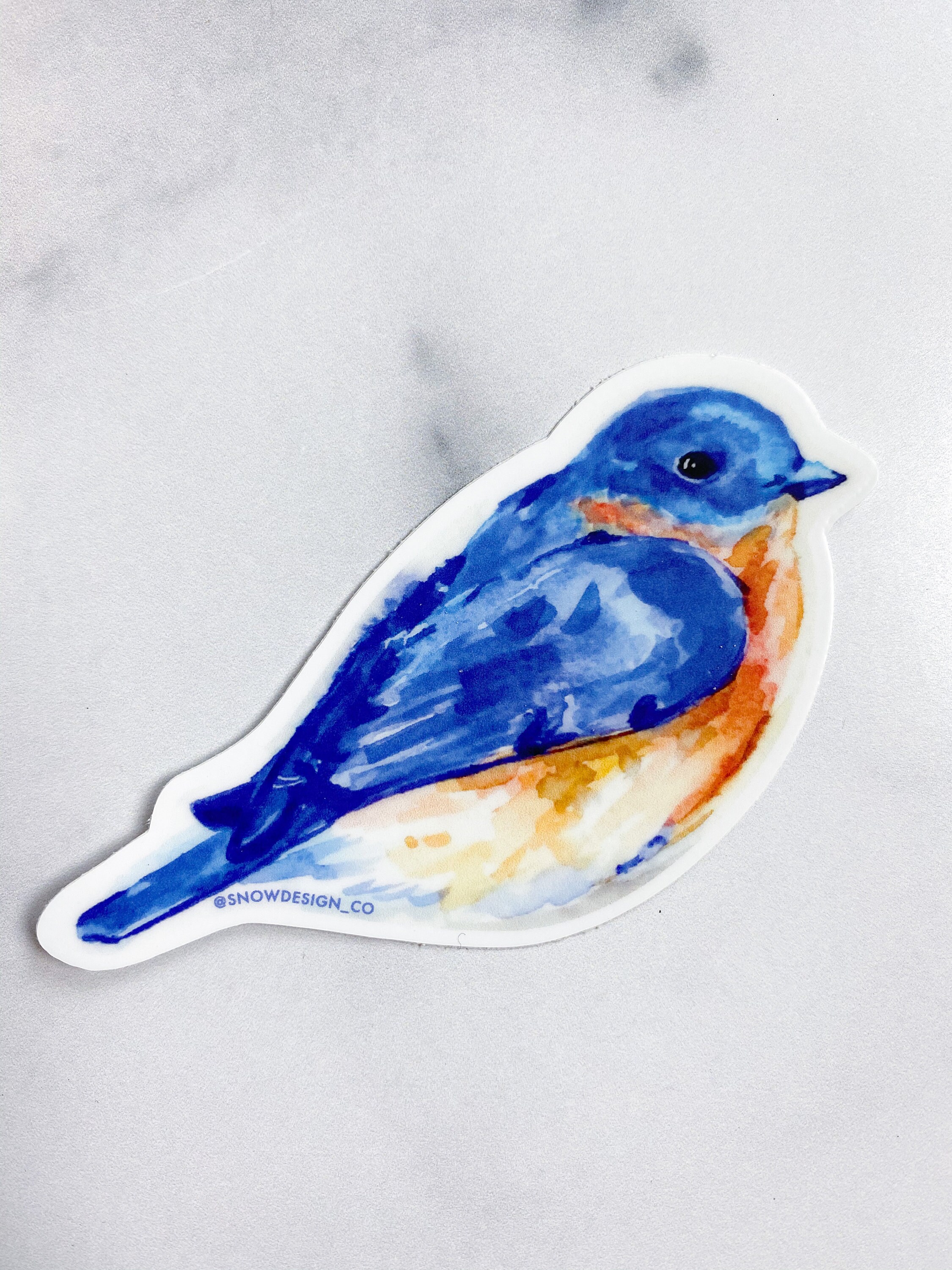 Bluebird Sticker 3 / Bluebird Watercolor Stickers / - Etsy