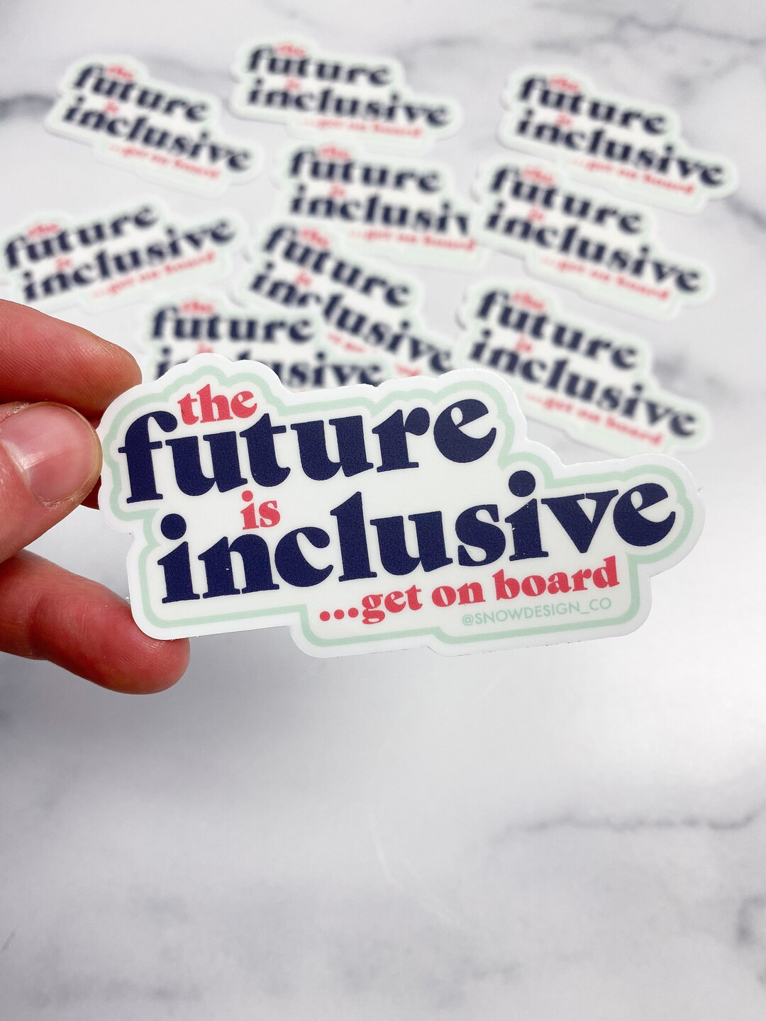 The Future is Inclusive Get on Board - 3.25" / Inclusion / Equal Rights ...
