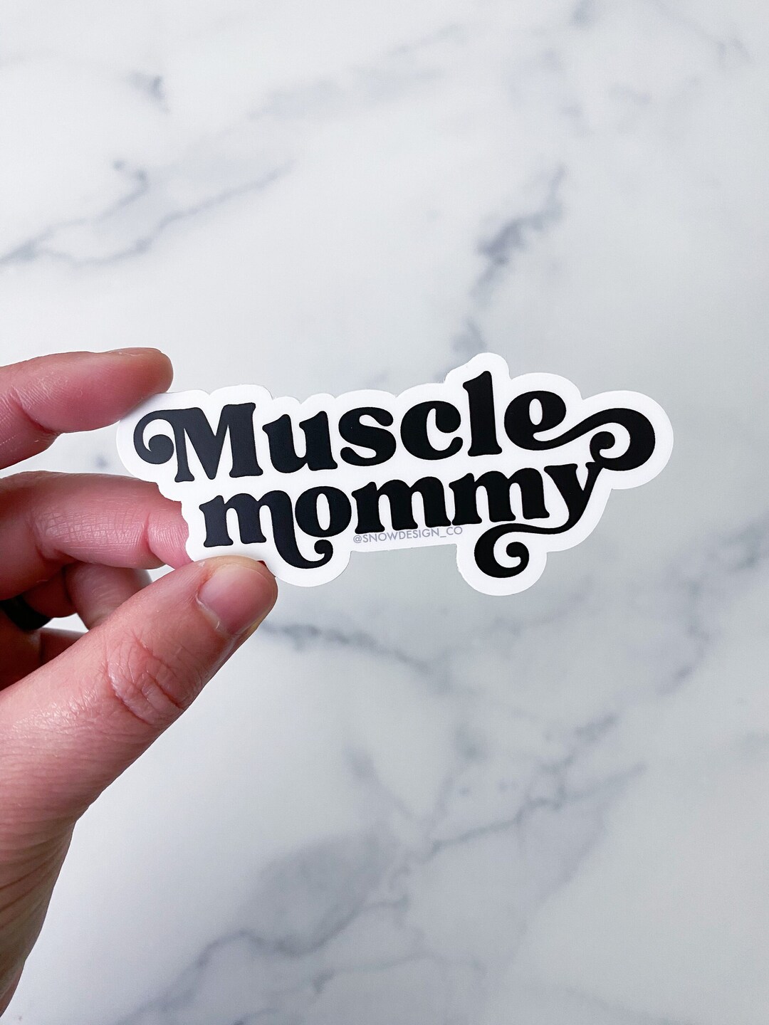 Muscle Mommy Sticker - 3.65" / Weightlifting Sticker / Gym Sticker ...