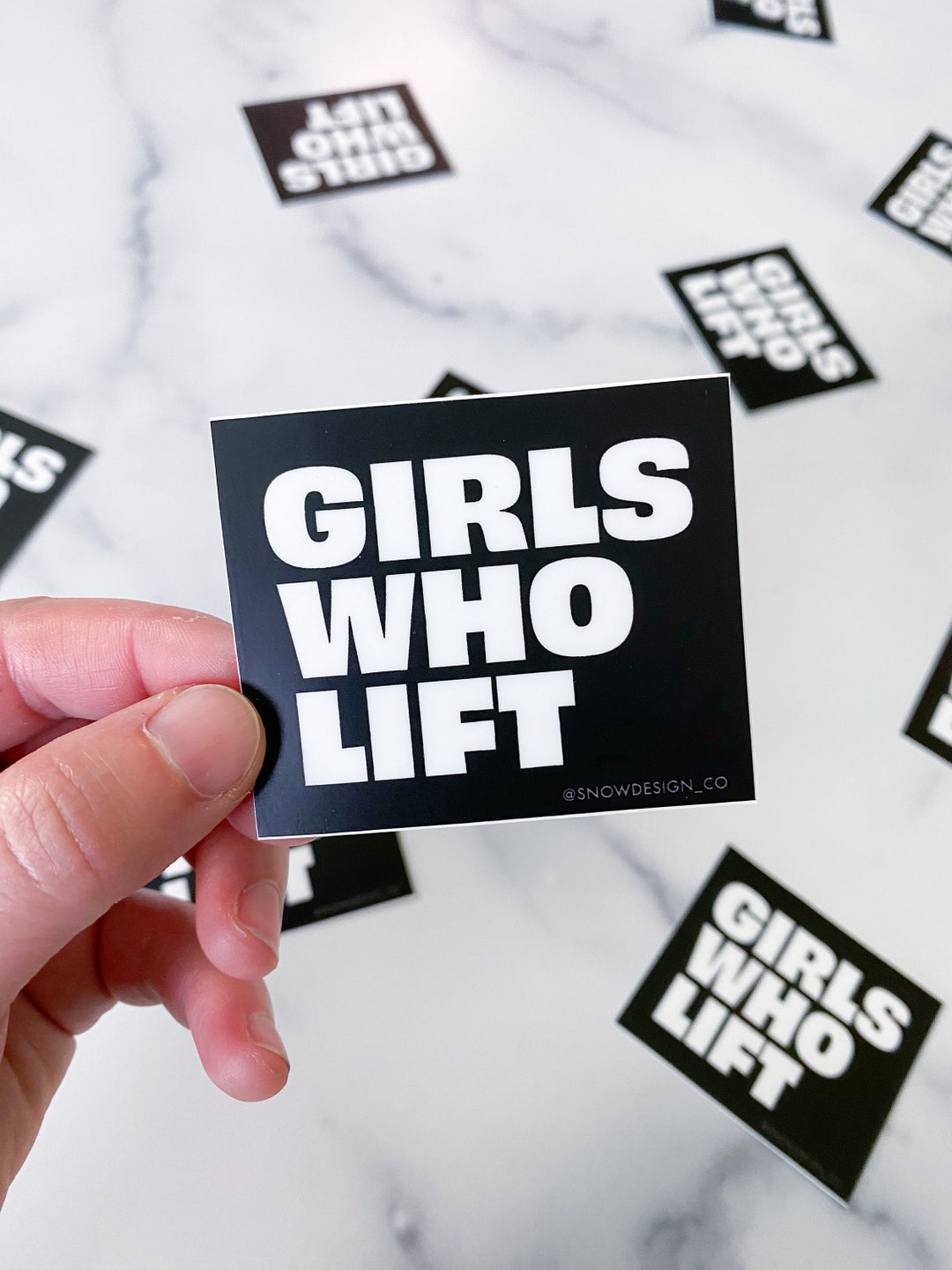 Girls Who Lift Sticker - 2.5" / Weightlifting / Gym Sticker / Fitness ...