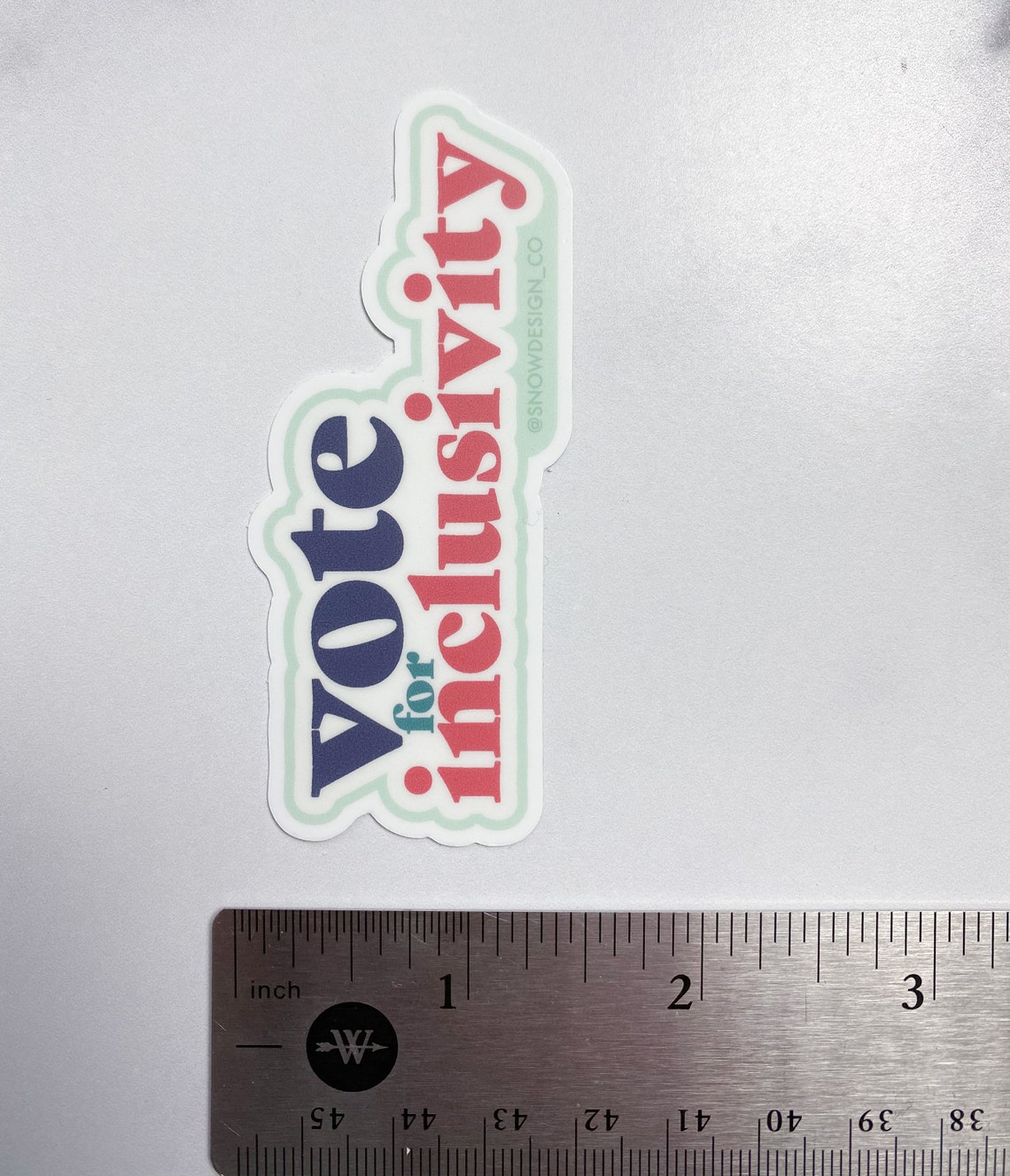 Vote for Inclusivity - 3.25" / Inclusive Sticker / Equal Rights Sticker ...