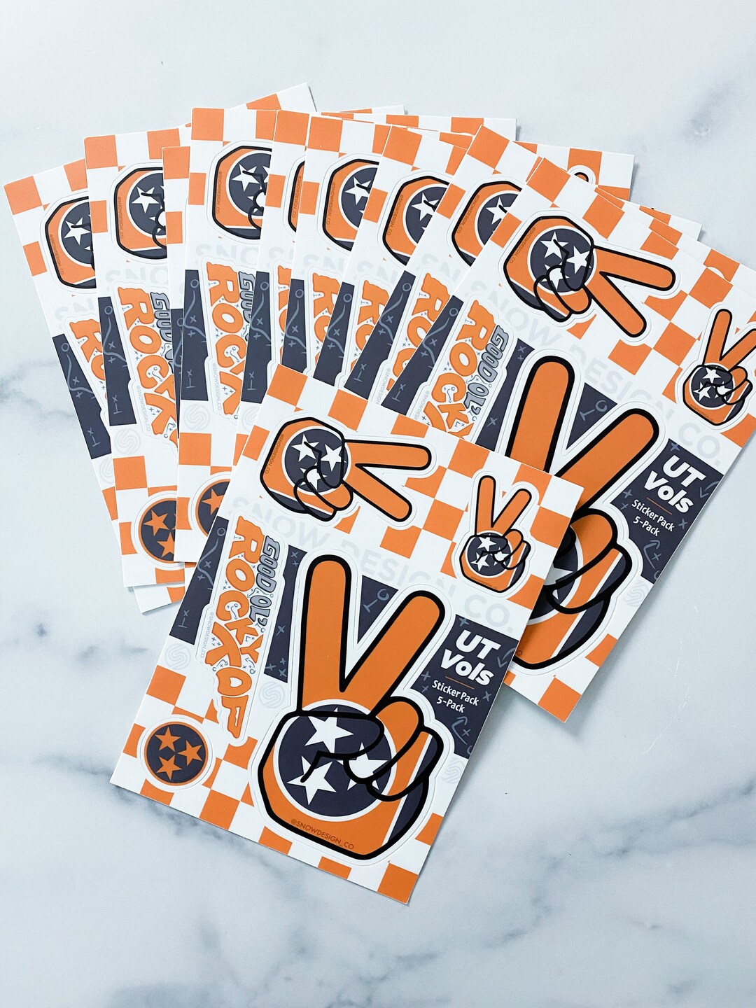 UT Vols Sticker Pack - 5 Stickers / Tennessee Vols / UT Vols Football ...