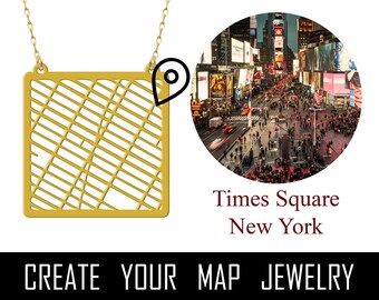 Map Necklace - Etsy