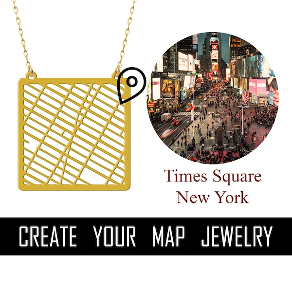 Map Necklace - Etsy