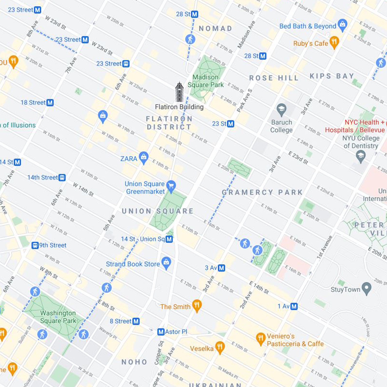 Union Square / New York City Map Necklace, Map Necklaces, Silver Map ...