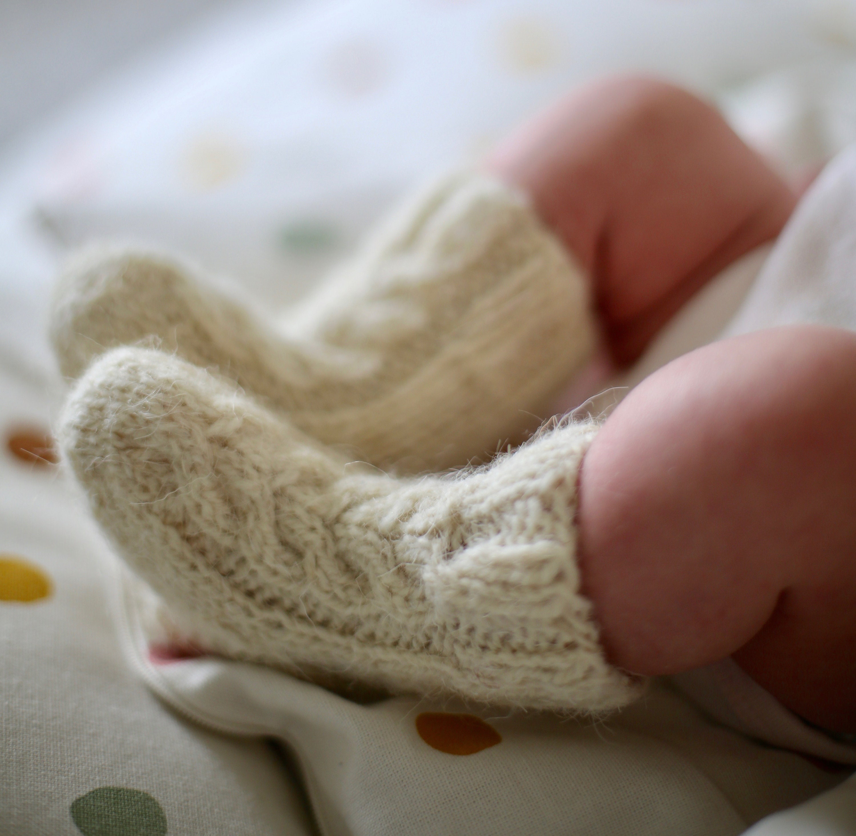 BRAID - Baby Organic Wool Socks - Newborn Hand Knit Socks - Gift for ...