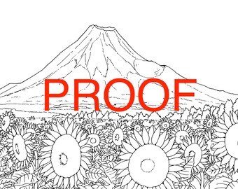 Printable Colouring Page Kyoto Streets - Etsy