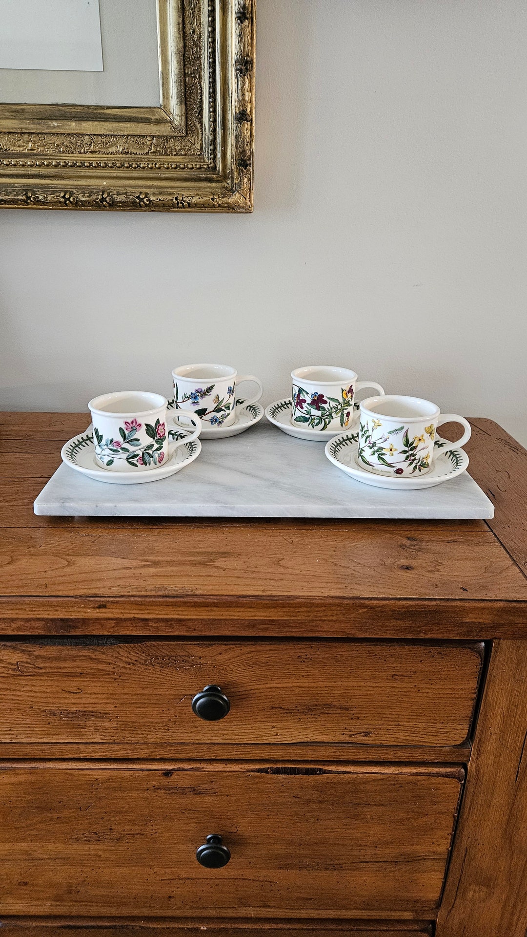 Botanic Garden Cups and Saucer Set - Etsy