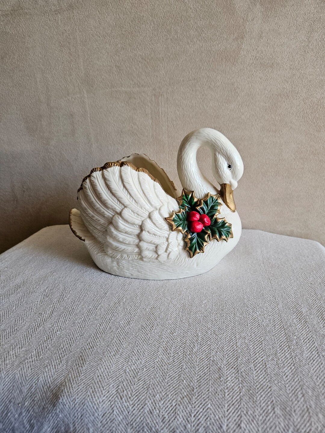 Holiday Swan / Swan Planter - Etsy